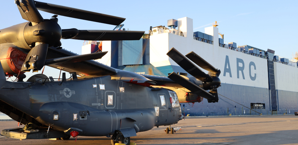ARC Handles Special Mission Osprey Aircraft at JAXPORT | Breakbulk